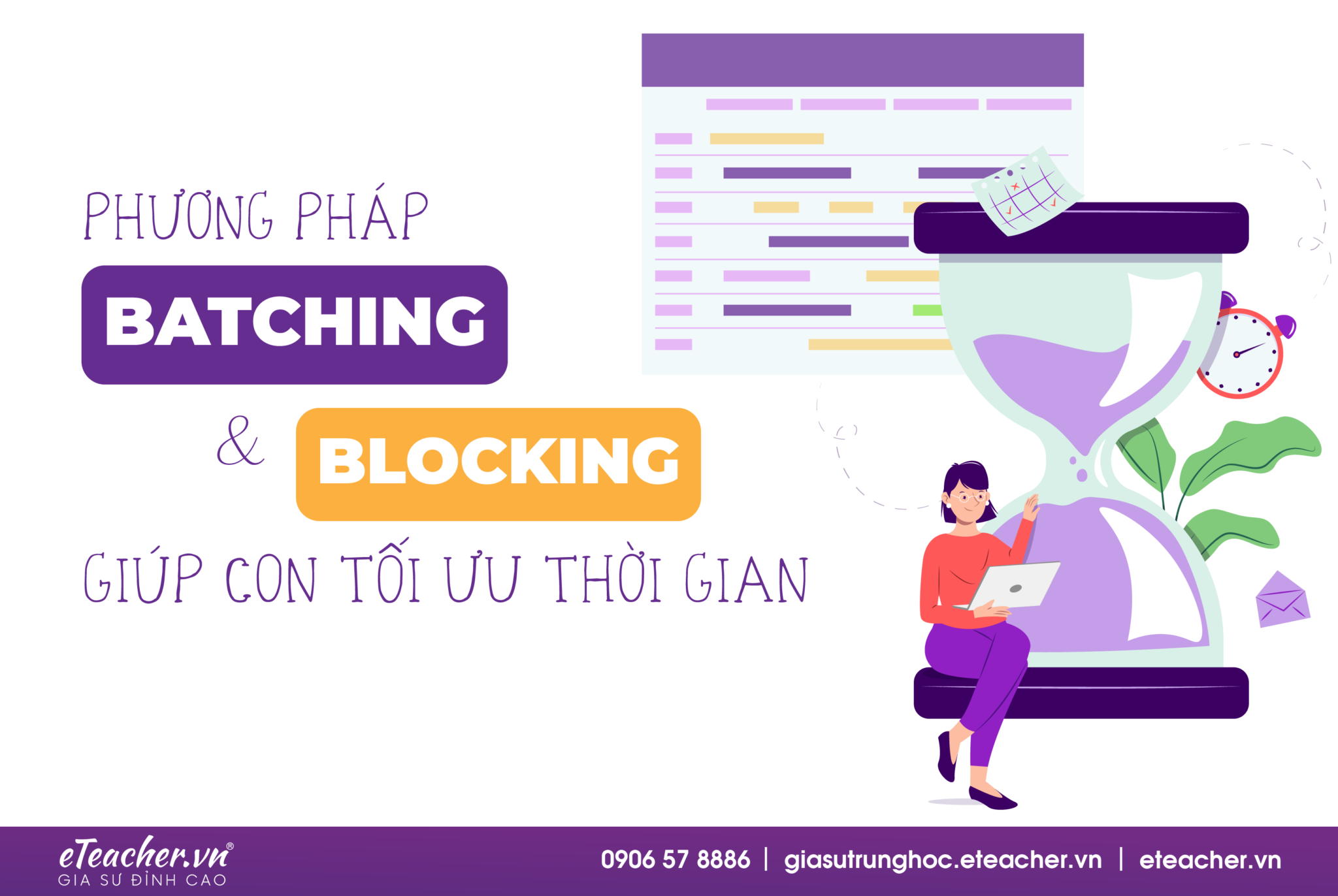 PHƯƠNG PHÁP BATCHING & BLOCKING: GIÚP CON TỐI ƯU THỜI GIAN MỘT NGÀY ...
